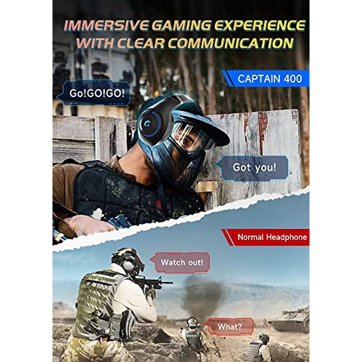 KAPEYDESI Wireless Gaming Headset, 2.4GHz USB Gaming Headphones for PC, PS4, PS5, Mac with Bluetooth 5.2, 40H Battery Life, Detachable Microphone, 3.5mm Wired Jack for Xbox Series (Black)