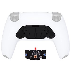 Turn RISE to RISE4 Kit – Redesigned Solid Black K1 K2 K3 K4 Back Buttons Housing & Remap PCB Board for PS5 Controller eXtremeRate RISE & RISE4 Remap kit - Controller & Other Accessories NOT Included