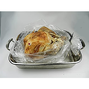 Regency Wraps Oven Safe Turkey Roasting Bag With Twist Ties, Clear, 20" x 24" (2 pack)