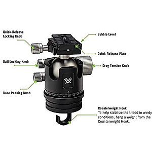 Vortex Optics Radian Carbon Tripod Kits (Ball Head Kit)