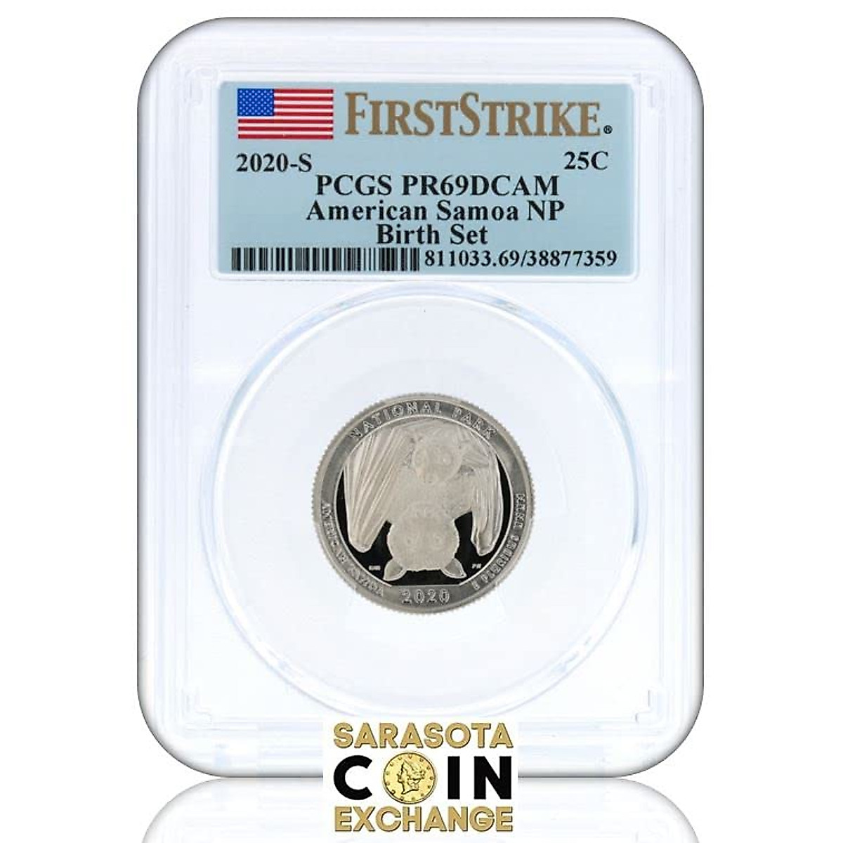 2020 S American The Beautiful Quarter PCGS PR-69