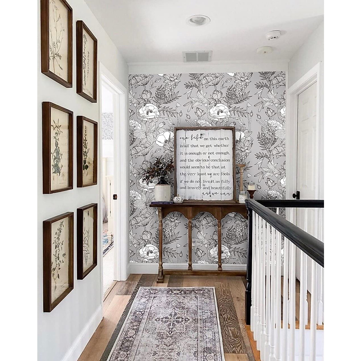 Blooming Wall Elegant Modern Lotus Lily Leaf Peel and Stick Wallpaper Self-Adhesive Prepasted Wallpaper Wall Mural Wall Décor