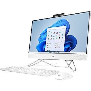 HP 24-cb1000a 24-cb1256 All-in-One Computer - AMD Ryzen 5 5625U Hexa-core (6 Core) - 8 GB RAM DDR4 SDRAM - 256 GB M.2 PCI Express NVMe SSD - 23.8" Full HD 1920 x 1080 Touchscreen Display - Deskto