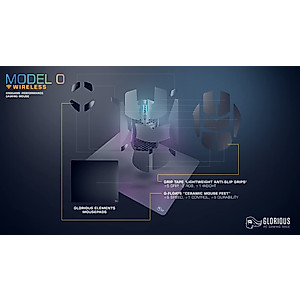 GLORIOUS PC Gaming Mice Feet - Skates & Floats for Model O/O-(Minus)/O2 - Polished Ceramic Feet for Model O/O-(Minus)/O2 Gaming Mouse (GLO-FT-O-GF)