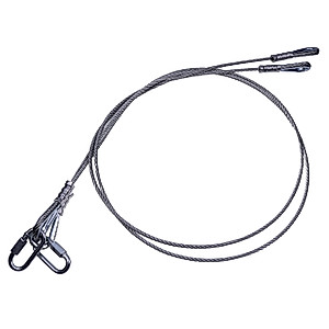 JEENDA 2PCS Lift Cables 125542 Compatible with Gorilla Lift Non Coated Cables with EZ Spring Clips (2)