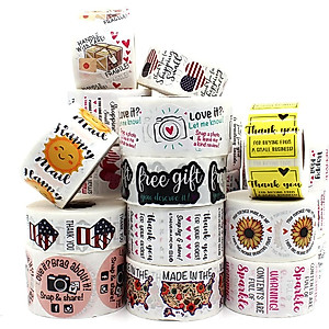 Littlefa 1.5” Thank You for Your Order Snap Share Stickers,Thank You Stickers,Bakeries Stickers,Handmade Stickers,Small Business Stickers, Envelopes Stickers, Gift Bags Packaging 500 PCS