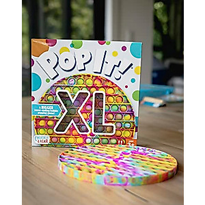 Chuckle & Roar: Pop It! XL Rainbow - Tactile Engagement Toy - Great for Toddlers - Safe and Durable