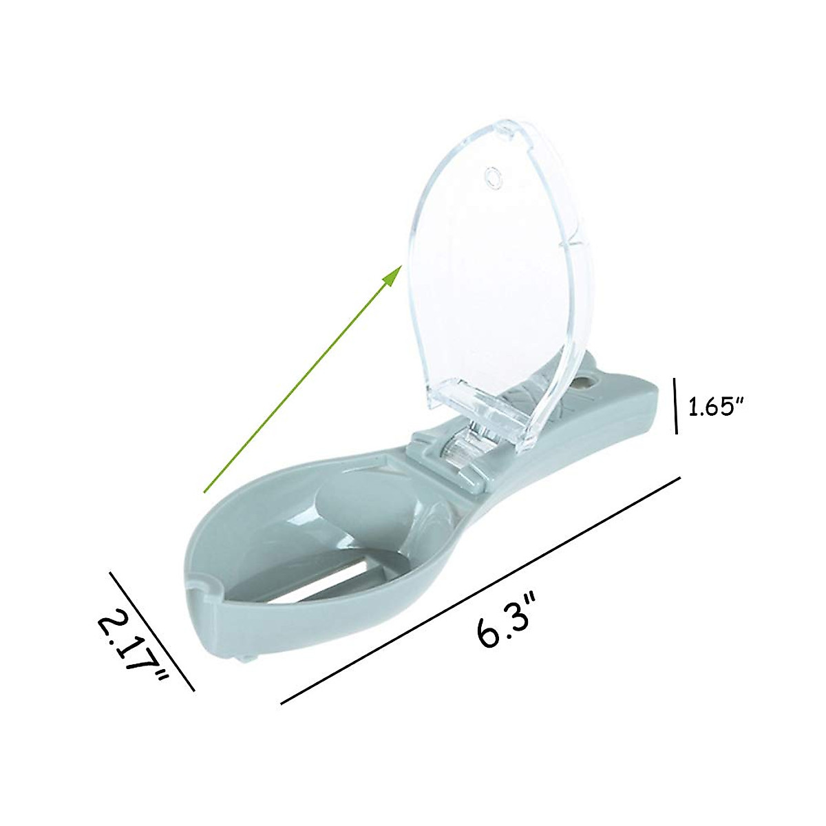 Fish Scaler Scraper Remover, Wosoova Seafood Knives Kitchen Tool for Faster and Easier Fish Scales Skin Removing Peeling (Plastic)