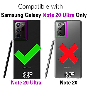 Phone Case for Samsung Galaxy Note 20 Ultra Glaxay Note20 Plus 5G Wallet Cover with Screen Protector Card Holder Flip Wrist Strap Cell Gaxaly Notes 20Ultra Note20+ U + 20+ Twenty Not S20 Rose Gold