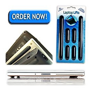 Laptop Lifts - Universal Replacement Laptop Feet Guaranteed To Stay On Until You Take Them Off