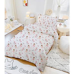 LITTLE CELEBRITY Twin Sheet Set | Kids Sheet & Pillowcase Sets | Twin Sheets for Boys Girls, Fitted Sheet, Top Sheet, Pillowcase | Twin Sheets Set | Twin Bed Sheets | Bed Sheets Twin(Andrea)
