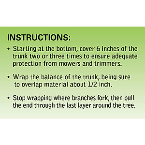 Dewitt 3-Inch by 50-Foot Tree Wrap White TW3W