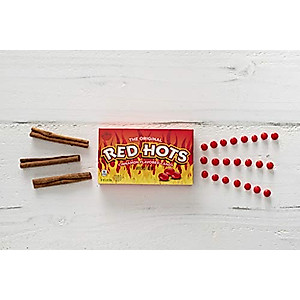Red Hots Cinnamon Flavored Candy, Back to School Candy, 5.5 Ounce Movie Theater Candy Box (Pack of 12)