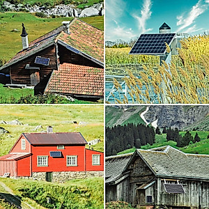 Topsolar 100W 12V Solar Panel Kit Battery Charger 100 Watt 12 Volt Off Grid System for Homes RV Boat + 30A Solar Charge Controller + Solar Cables + Brackets for Mounting