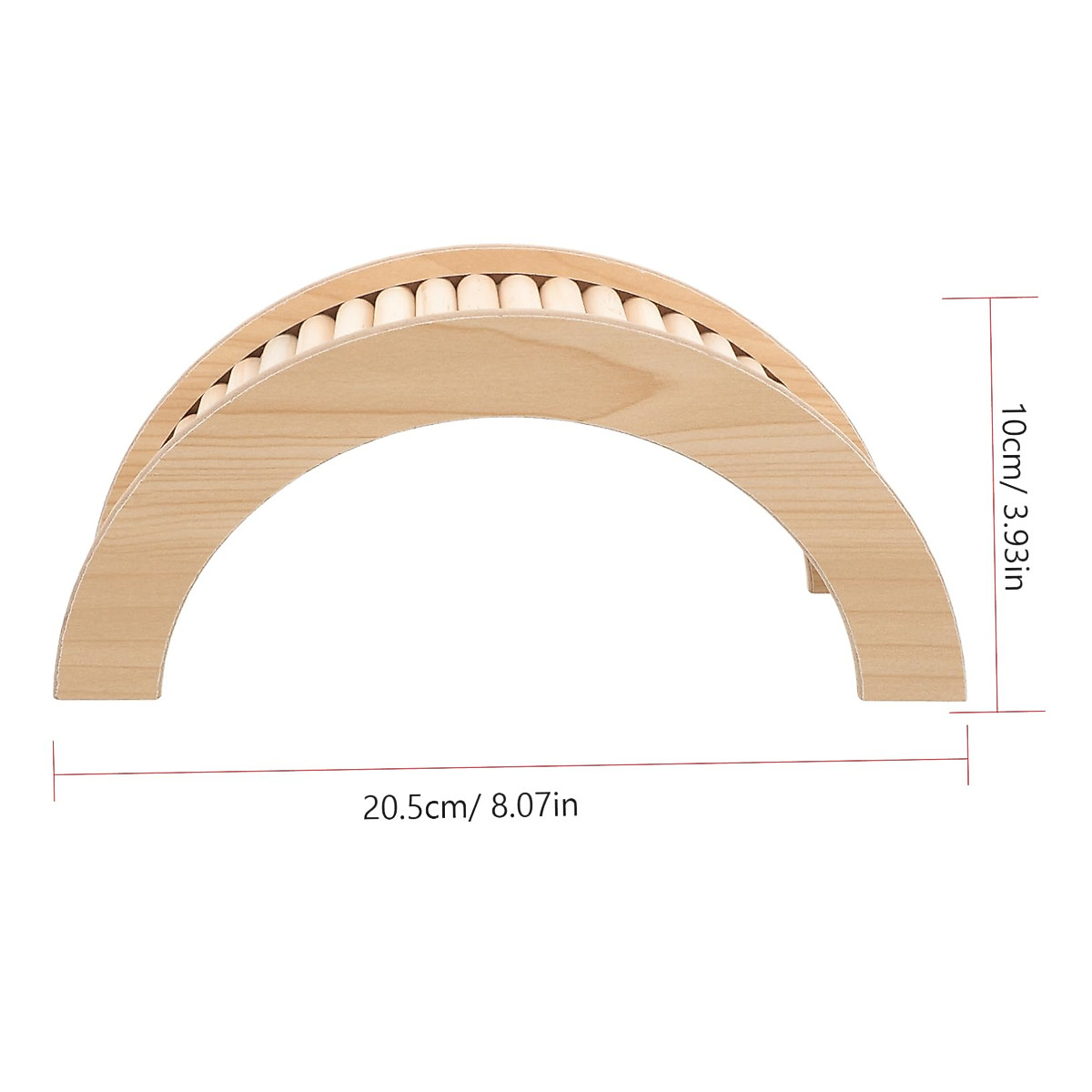 HEALEEP Hamster Toy Bridge Hedgehog Ladder Hamster Chew Toys Guinea Ramp Chinchilla Climbing Ladder Slide for Hamster Bridge Decor Hamster Accessories Wooden Rabbit Arch Bridge