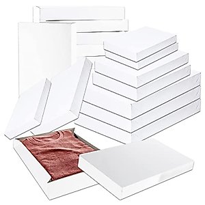 Crenstone White Gift Boxes for Presents Set - 20 Pack Shirt Boxes with Lids Bulk Set for Wrapping Presents for Christmas, Holidays, Birthdays, More | Gift Boxes Assorted Sizes