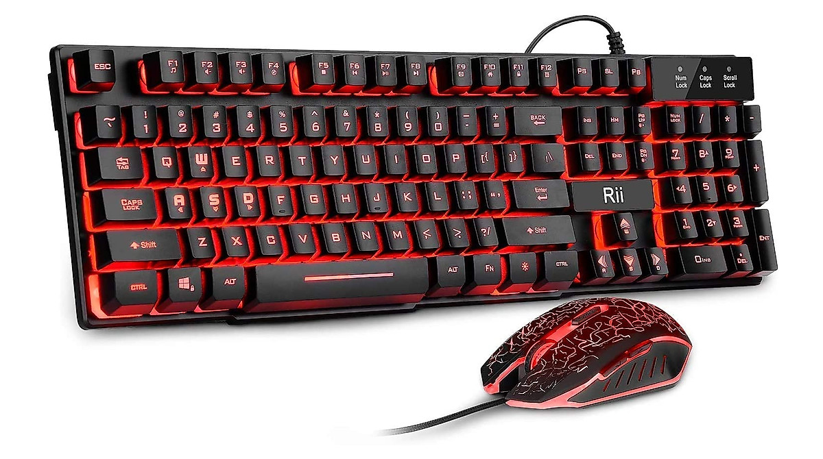 Rii Gaming & Office Keyboard Mouse Set | LED Backlit