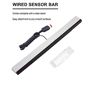 Wii Accessories Bundle - Wii AC Power Adapter Block, Composite AV Cable Cord and Wired Motion Sensor Bar for Wii