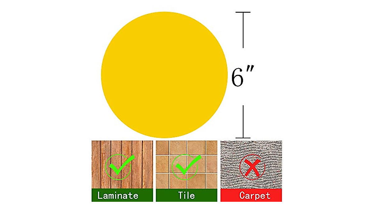 24 Packs Multicolor Classroom Line Up Dots Stickers