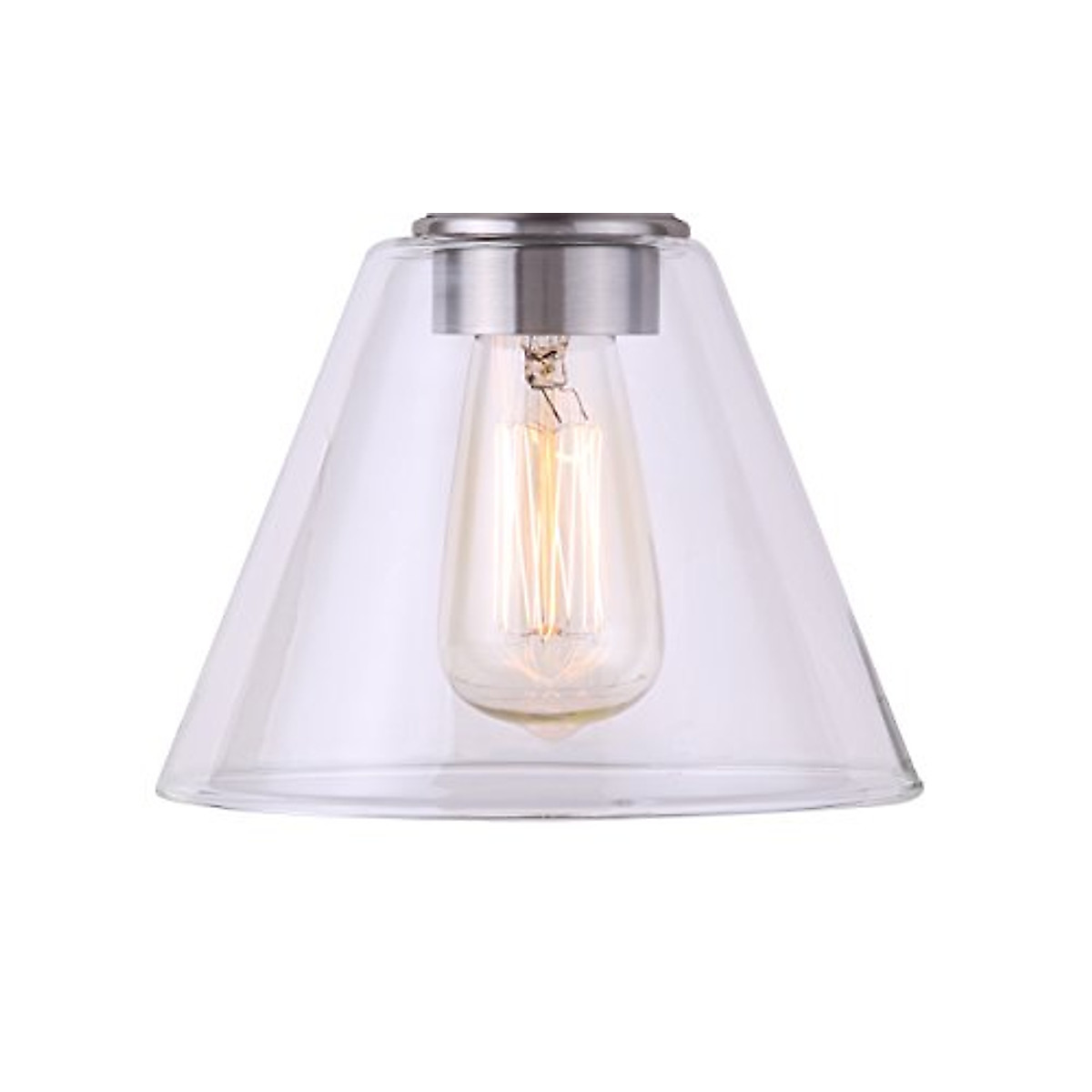 Canarm IVL628A02BN LTD Larken 2 Vanity Light, Brushed Nickel with Clear Glass