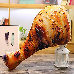 3D Chicken Leg&Chicken Wing Pillow Plush Toy,20cm Pillow Soft Lumbar Back Cushion Pillow Cushion Soft Throw Pillow for Home Decor Throw Pillow Photography Background Background,Pillow Sofa Back