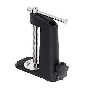RTNLIT Universal C Shape Table Mounting Clamp for Microphone Suspension Boom Scissor Arm Stand Holder with Adjustable Positioning Screw, Fits up to 2.16"/5.5cm Desktop Thickness-Black