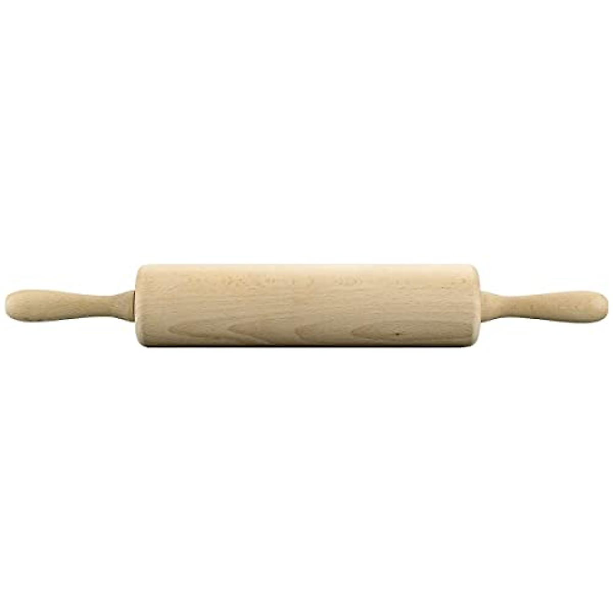Fackelmann Rolling Pin Wooden with Bearings, Brown, 2.36" x 17.32"