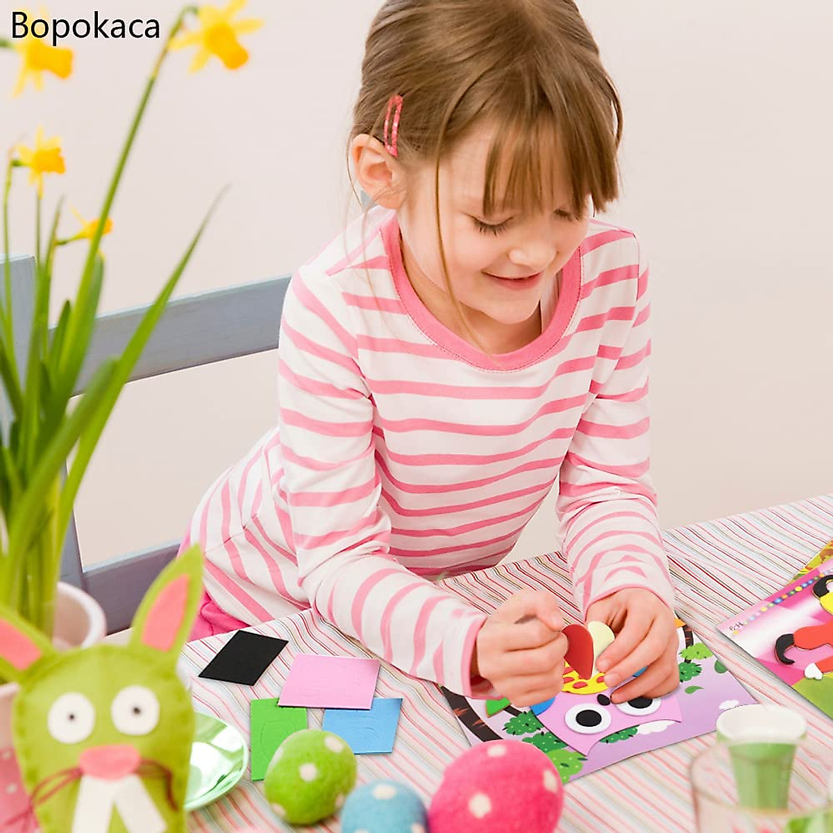 GenericBrands 10pcs 3D EVA Foam Sticker Puzzle DIY Cartoon Animal Learning Education Toys for Toddler Kids Art Craft Kits, Early Learning Games Handmade Art Kit for Preschool Toddlers Boys Girls.