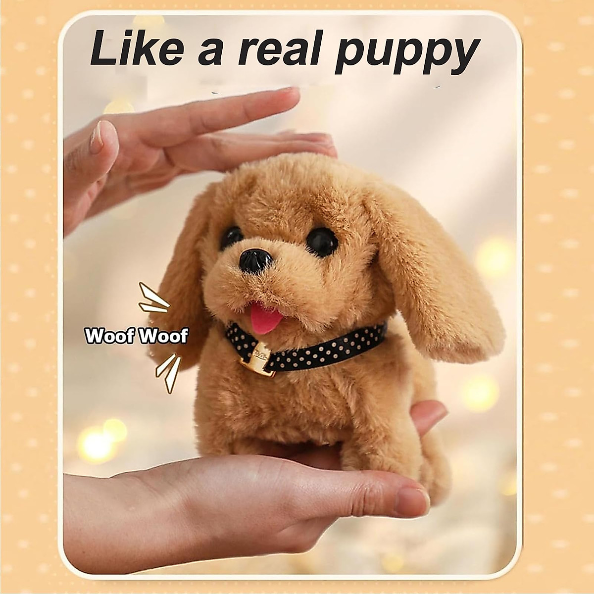 Fulanrt 2025 New Robot Dog, Robot Puppy That Acts Like A Real Puppy, Nicoo - My Realistic Robotic Puppy, Nico DogRobot for Adults, Ai Nicco RobotDog - Walking, Barking, Tail Wagging (Teddy)