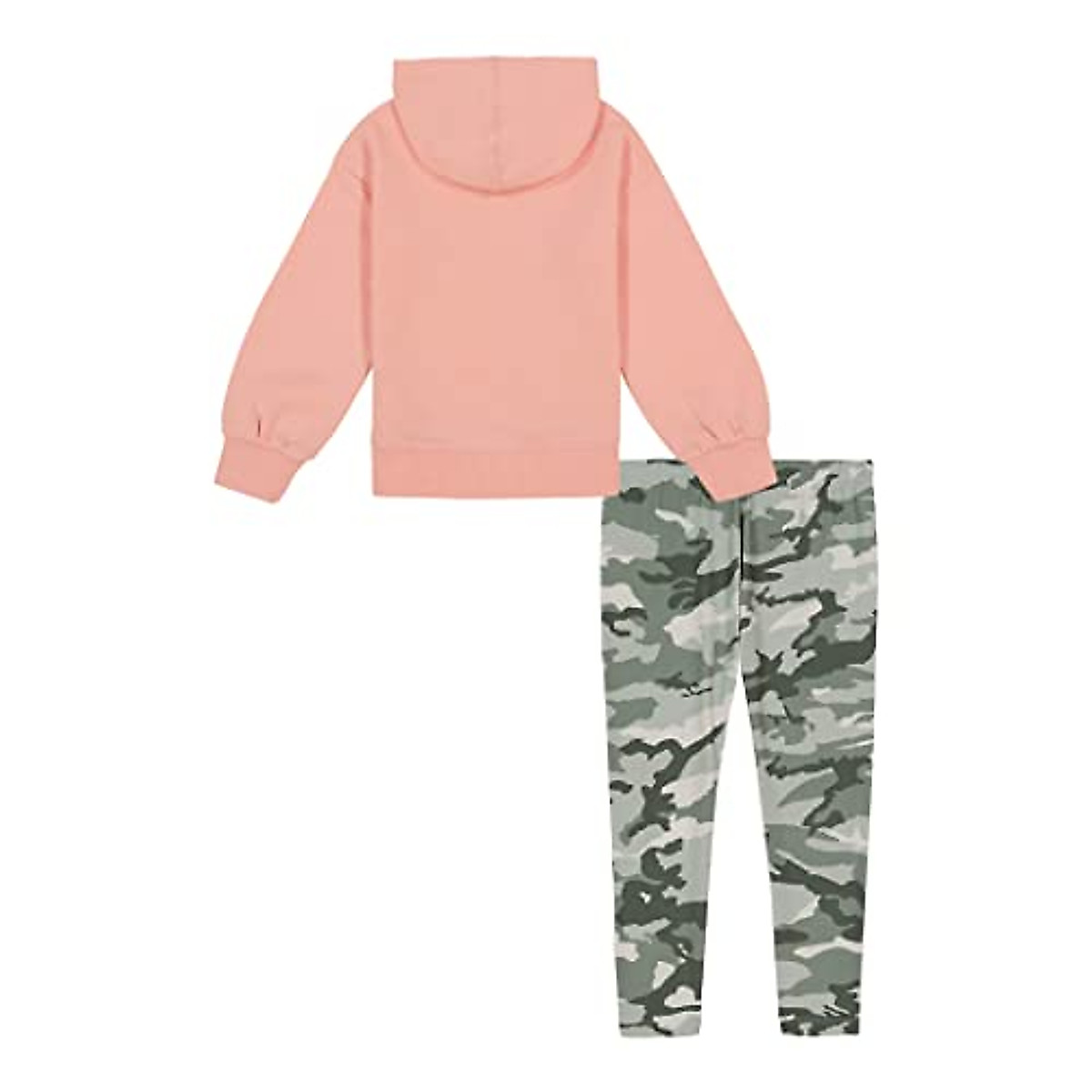 Under Armour Girls Hoodie Set, Bottoms & Lightweight Relaxed Fit Clothing Set, Pink Fizz Camo, 2T US