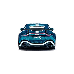 Siku 1577, Aston Martin Vantage GT4, Toy Car, Metal/Plastic, Blue, Metallic Paint, Huge Rear Wing, Sport Tyres, Detailed Design
