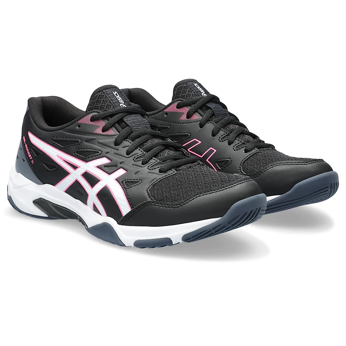 ASICS Women's Gel-Rocket 11 Shoes, 6.5, Black/White