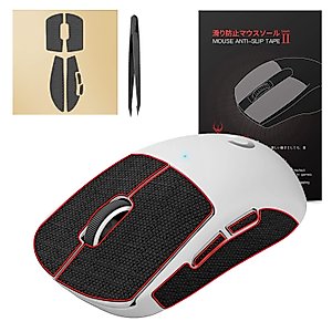 HOTLINEGAMES 2.0 Anti Slip Mouse Grip Tape Compatible with Logitech G Pro X Superlight Wireless Gaming Mouse Skins,Sweat Resistant,Cut to Fit,Easy to Apply,Professional Mice Upgrade