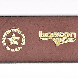 Boston Leather 1.75in. Garrison Leather Belt (38, Black)