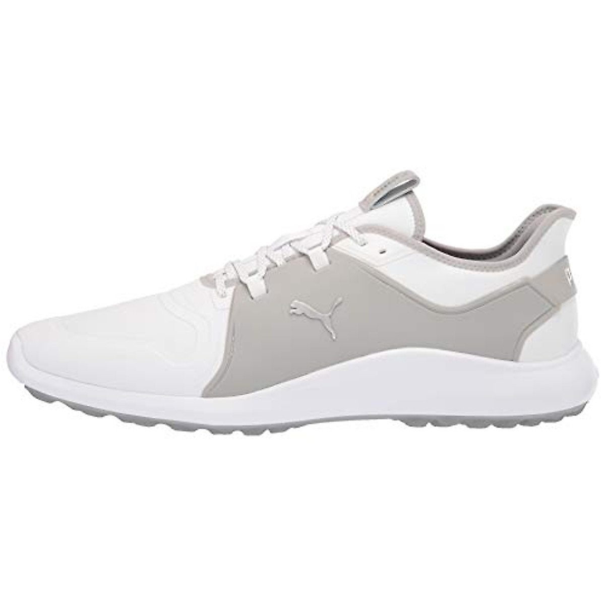 PUMA mens Ignite Fasten8 Pro Golf Shoe, Puma White-puma Silver-high Rise, 9.5 US