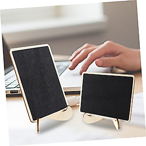 15pcs Chalkboard Message Board Tabletop Chalkboard Table Tented Cards Table Number Blackboard Party Dinner Supplies Mini Chalkboard erasable Chalkboard Signs Listing Desktop Wooden