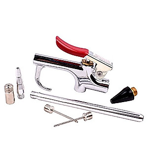 WYNNsky Air Blow Gun Accessory Kit with 5 Interchangeable Nozzles - 7 Pieces Air Compressor Tools Kit
