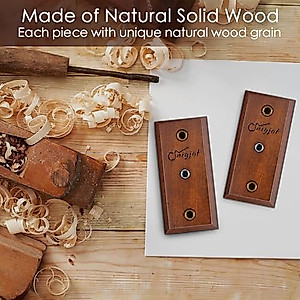 SNIGJAT Guitar Wall Mount 2 Pack, Guitar Wall Hanger, Guitar Hanger Wall Hook Holder Stand with Screws, Hardwood Guitar Wall Mount Hanger for Acoustic Guitar, Electric Guitar, Banjo, Bass, Mandolin