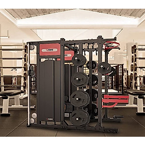 MiM USA Commercial All-in-One Gym Machine 440 Lb Weight Stack Bench and Attachment