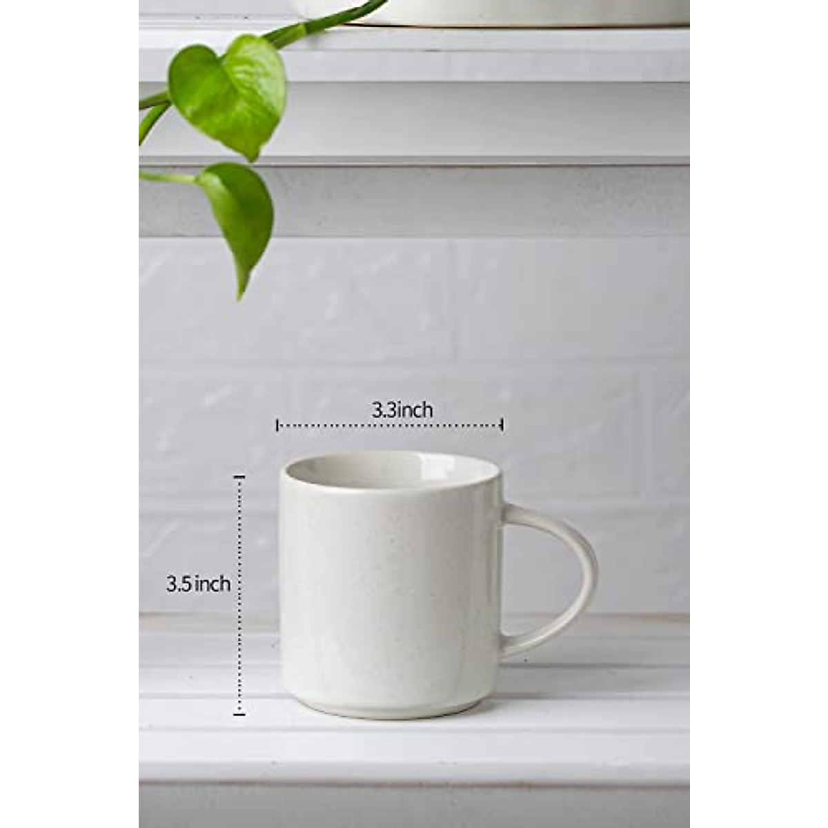 famiware Nebula 4 Pieces Coffee Mug, 12 oz Catering Mugs with Handle for Coffee, Tea, Cocoa, Milk, Multi-color