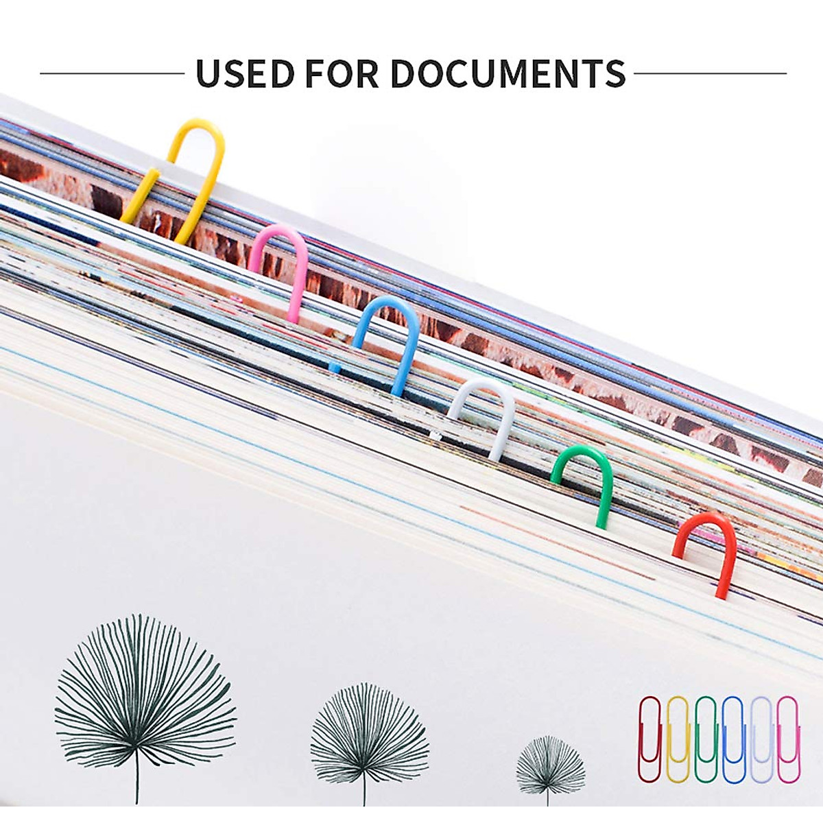 Paper Clips, 40 Pack 4 Inches Mega Large Paper Clips - 100mm Extra Large Multicolored Jumbo Coated Paperclips Big Sheet Holder for Office School Document Organizing