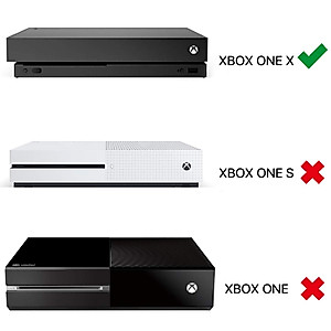 TNP Vertical Stand for Xbox One X, Console Dock Mount Cradle Holder, Protective Steady Base with 6 Non-Slip Feet, Space Saving Accessory for Microsoft Xbox One X Model Gaming Console