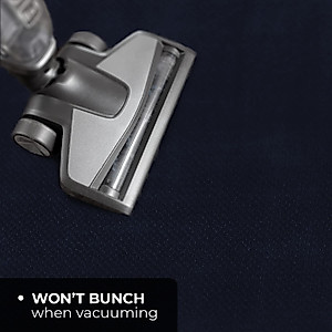 House, Home and More Skid-Resistant Carpet Indoor Area Rug Floor Mat - Navy Blue - 3 Feet X 3 Feet