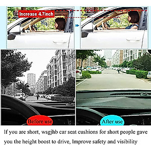 Adult Booster Seat for Car, Portable Booster Seat for Driver, Passenger , 3D Breathable Mesh Non-Slip Seat Cushions with Practical Handle for The Car, Office, Wheelchair (Extra Large) (Black)