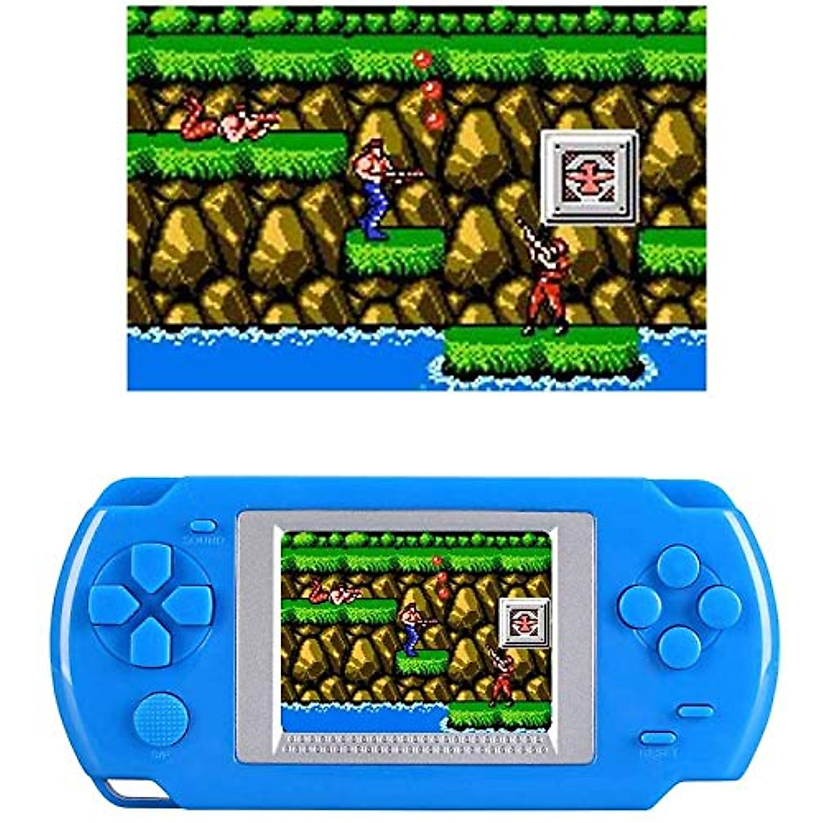 Elolicu Handheld Game Console for Kid Children, 2021 New Built in 268 Classic Retro Video Games 2 Inch Screen Portable Game Console Arcade Video Gaming Player System Best Birthday Gift for Kid (Blue)