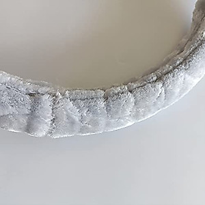 MORDEN MS-Steering wheel covers, plush short steering wheel cover with inner ring car non-slip cotton handle cover winter winter