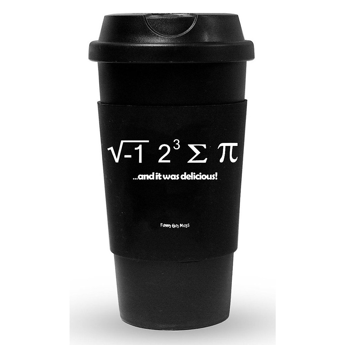 Funny Guy Mugs Have You Tried Turning It Off And On Again Travel Tumbler With Removable Insulated Silicone Sleeve, White, 16-Ounce