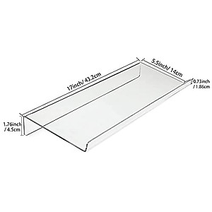 Computer Keyboard Stand-Clear Acrylic Keyboard Tray with Rubber mat,Acrylic PC Keyboard Holder Tilted Computer Keyboard Stand for Ergonomic Easy Typing,Computer Gaming and Working at Home and Office