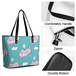 Womens Handbag Pigs Leather Tote Bag Top Handle Satchel Bags For Lady