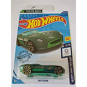 Hot Wheels 2020 Olympic Games Tokyo Fast Felion, Green 203/250